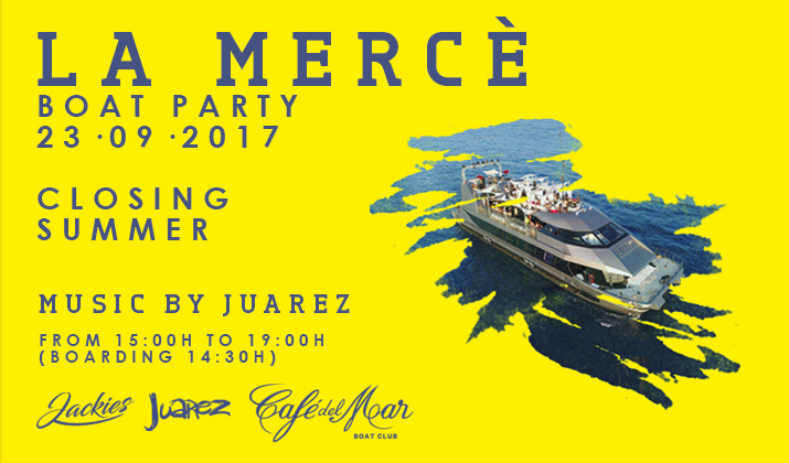 La MercÈ Fiesta En El Barco - Cierre De Verano en Cafe Del Mar Boat en ...