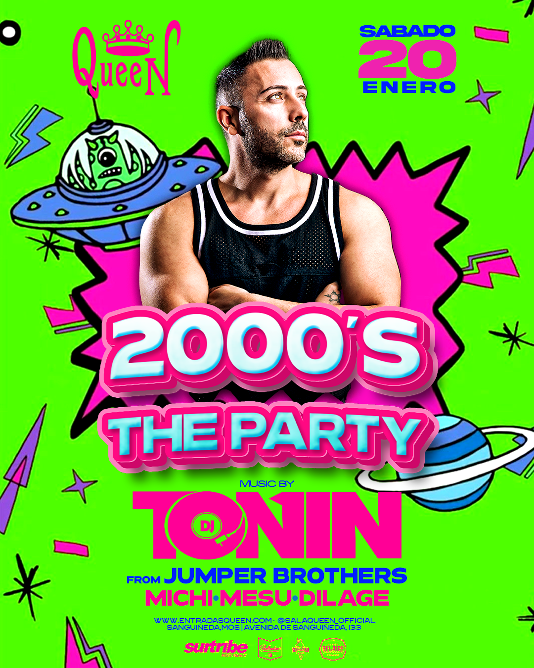 Sala Queen 2000´s The Party Entradas, listas de invitados y mesas VIP ...