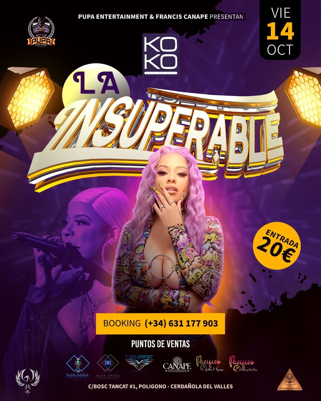 La Insuperable en Koko Premium Club Conciertos en Barcelona -- 2022-10-1 Bpremium
