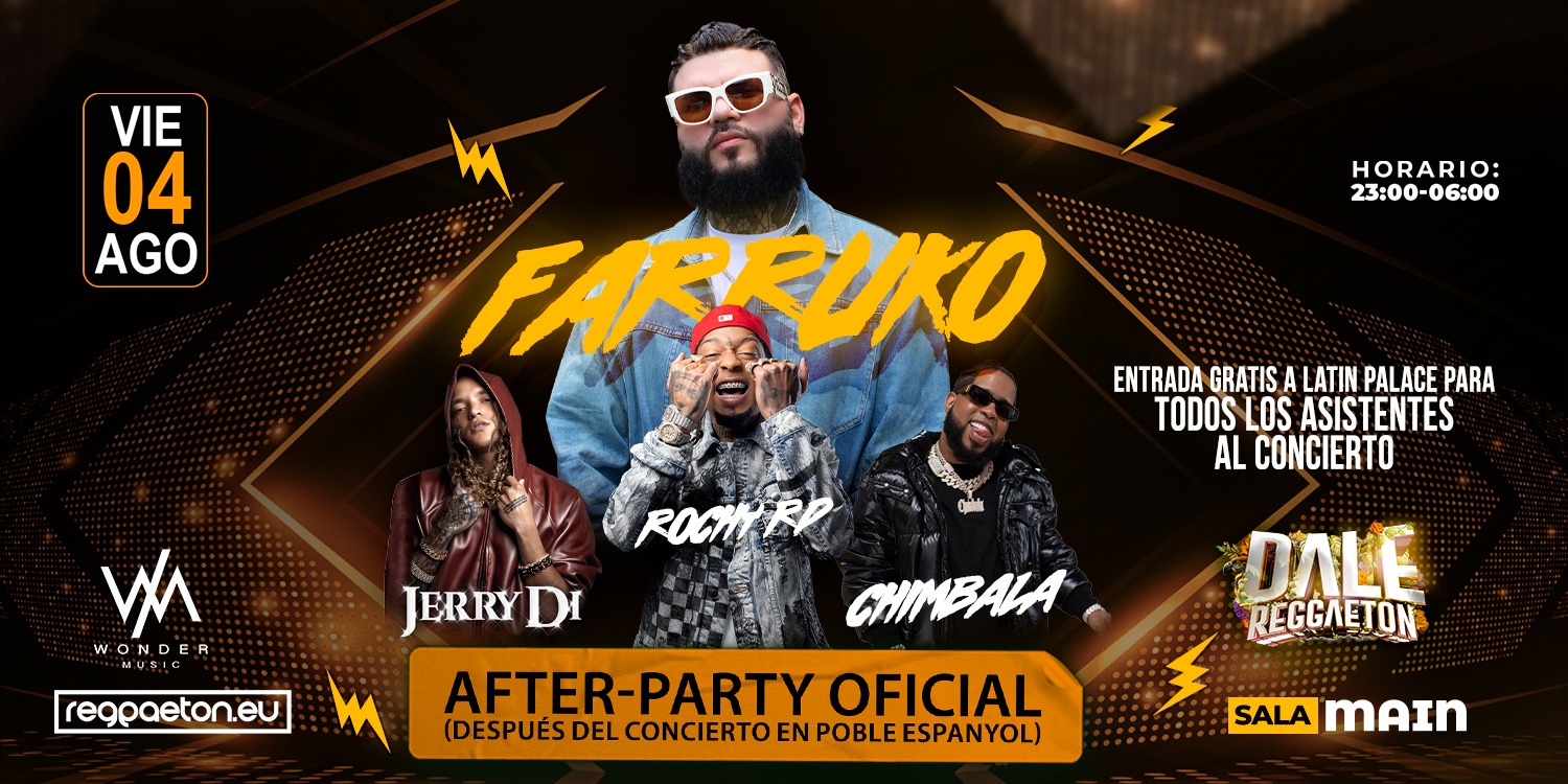 Latin Palace by Otto's After Party Oficial Farruko Tickets, guestlists ...