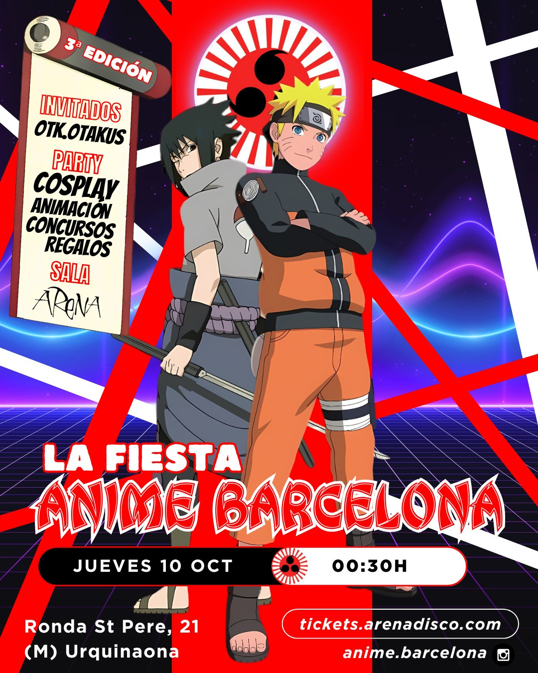 Arena Experience Anime Barcelona Party Entradas, listas de invitados y ...