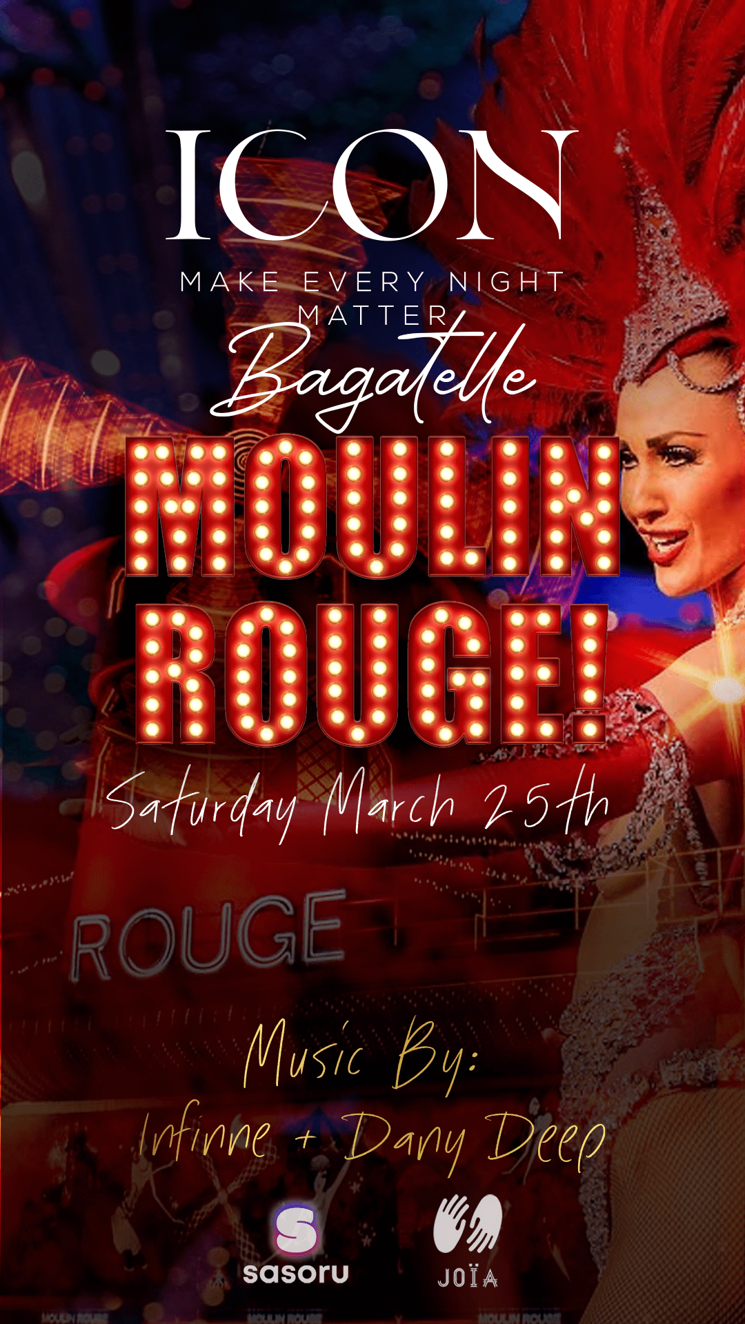 Icon Bagatelle Moulin Rouge Guestlist Tickets And VIP Bottle Service 