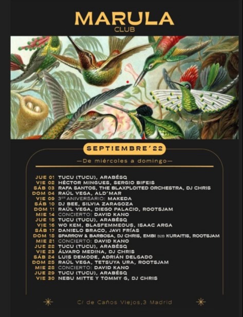 Marula Con: Astrid Canales Jam at Marula Club in Madrid