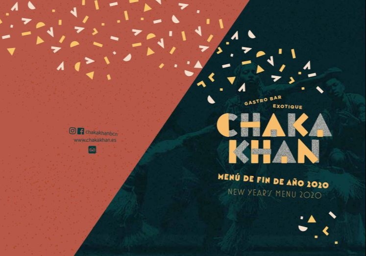 Menu New Year's Eve 2020 at Chaka Khan in Barcelona