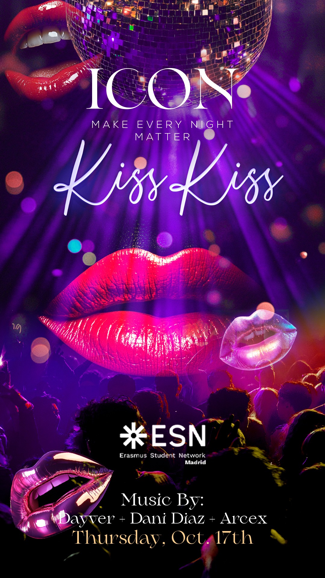 Icon Madrid Kiss Kiss Tickets, guestlists and VIP tables Kiss Kiss ...