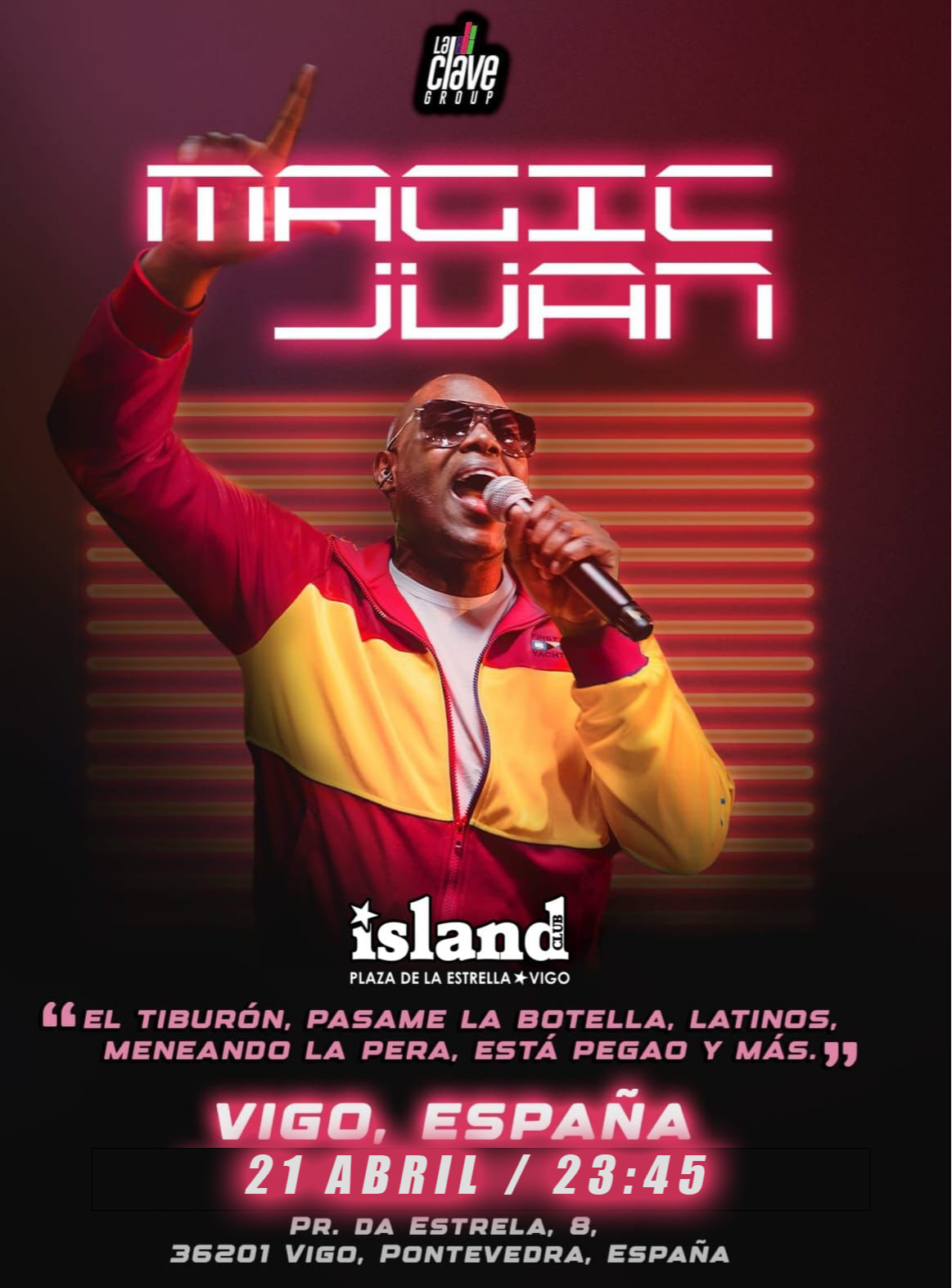 Island Club Concierto De "magic Juan" Entradas, listas de invitados y ...