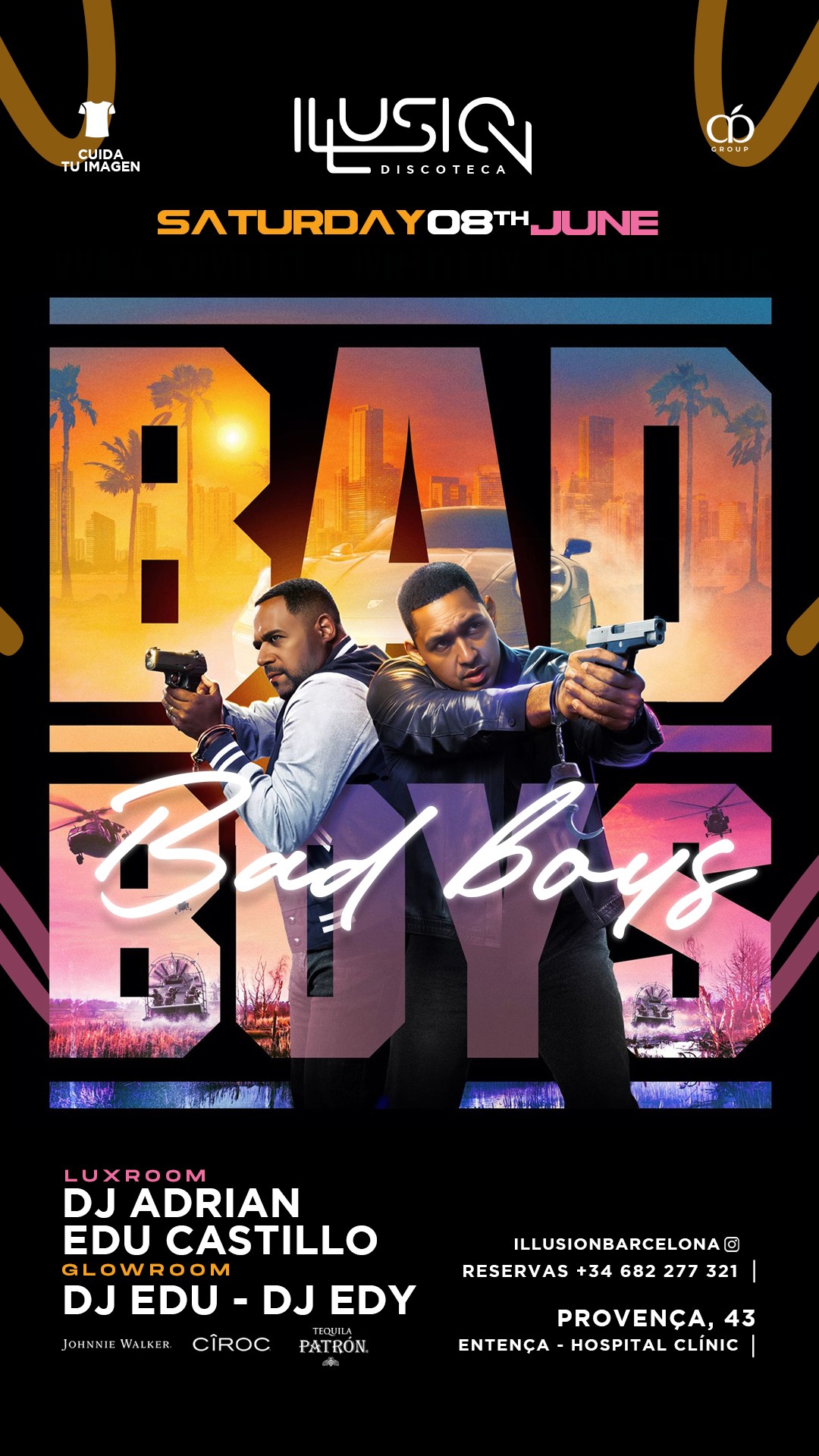 YouBarcelona Bad Boys Tickets, guestlists and VIP tables Bad Boys ...