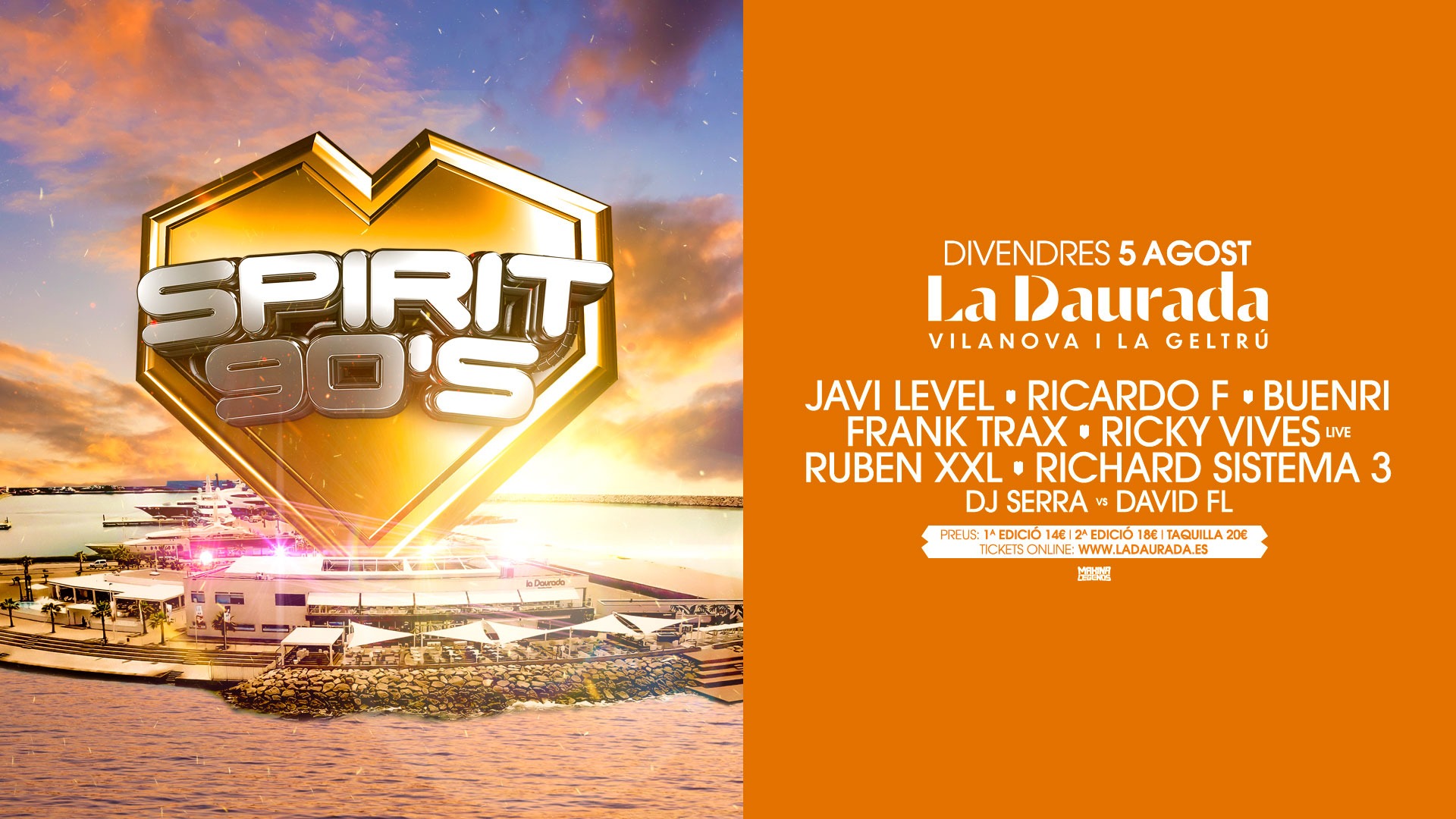 La Daurada Listas, Guestlist, tickets y reservas VIP en Barcelona