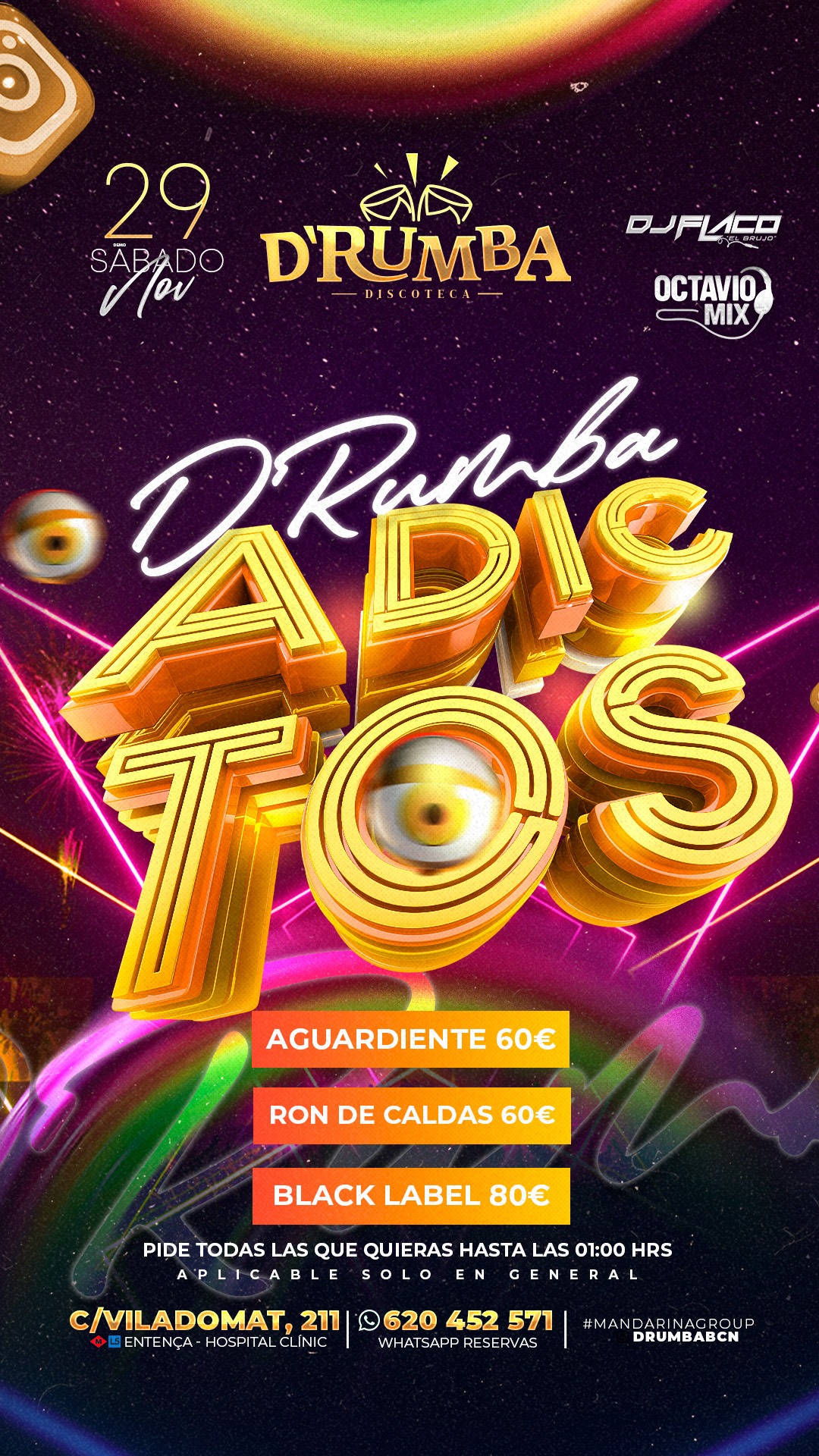 YouBarcelona D'rumba Adictos Tickets, guestlists and VIP tables D'rumba ...