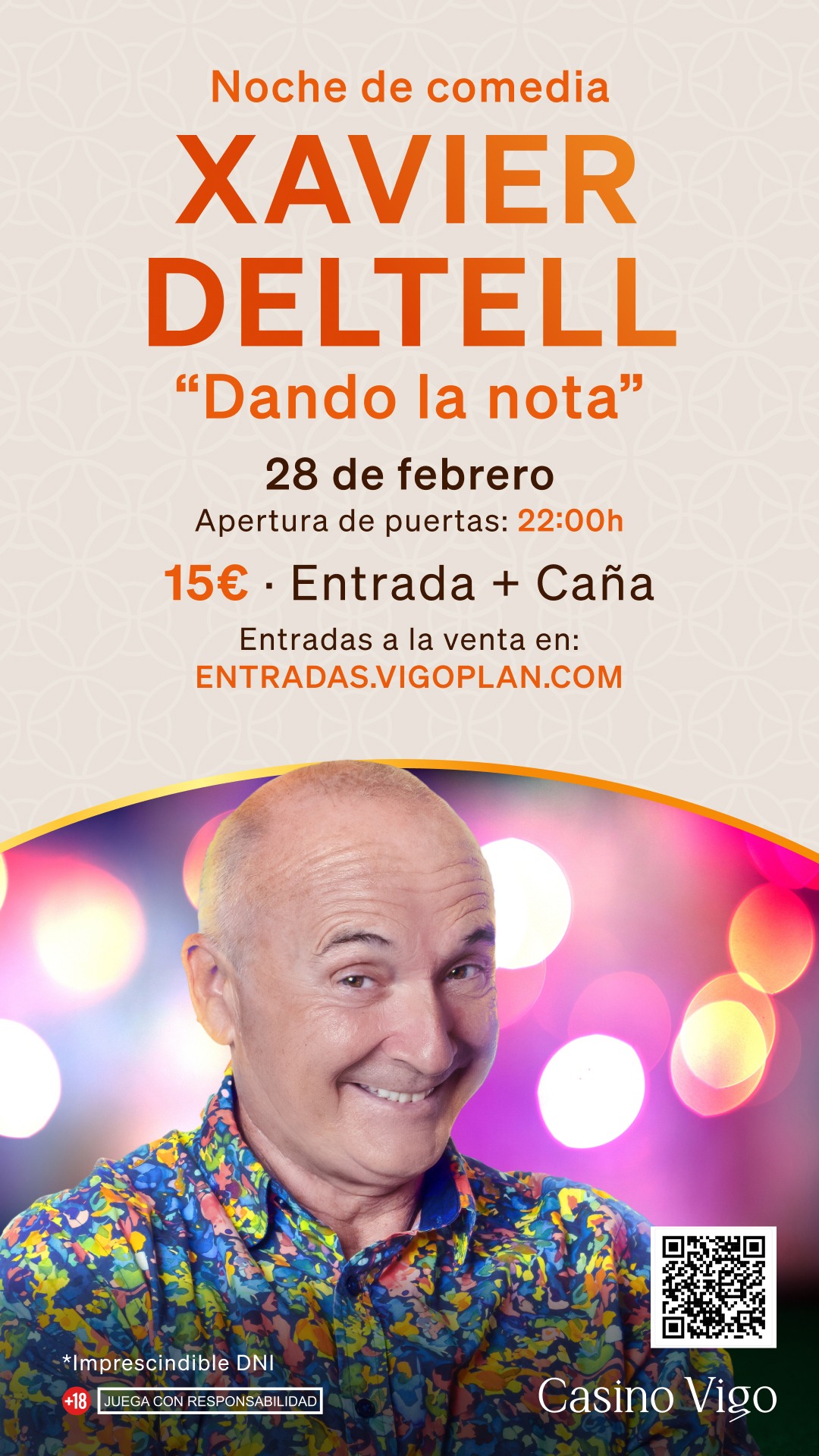 Tu Vigo Plan Noche De Comedia - Xavier Deltell Entradas, listas de ...