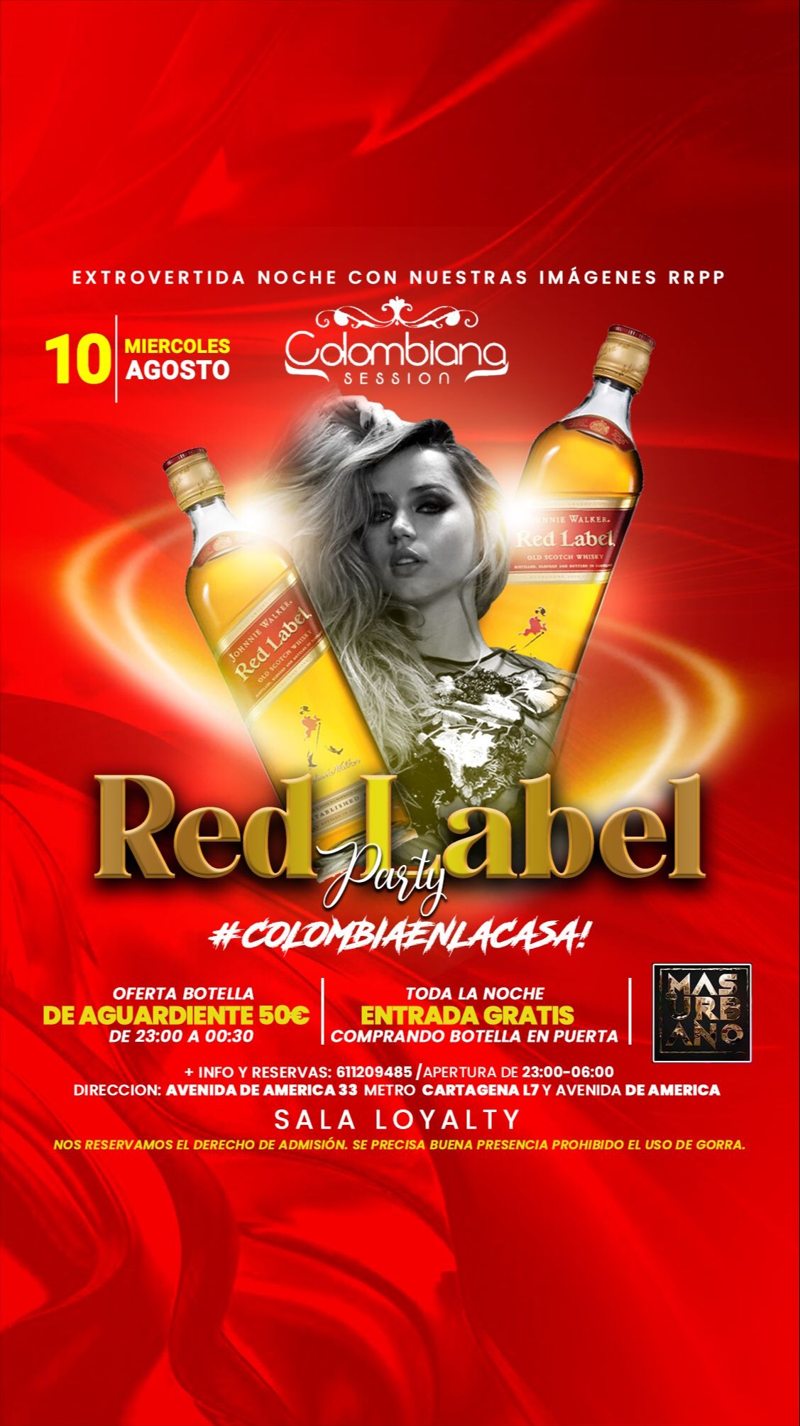 Red Label Party at Discoteca Canela in Madrid