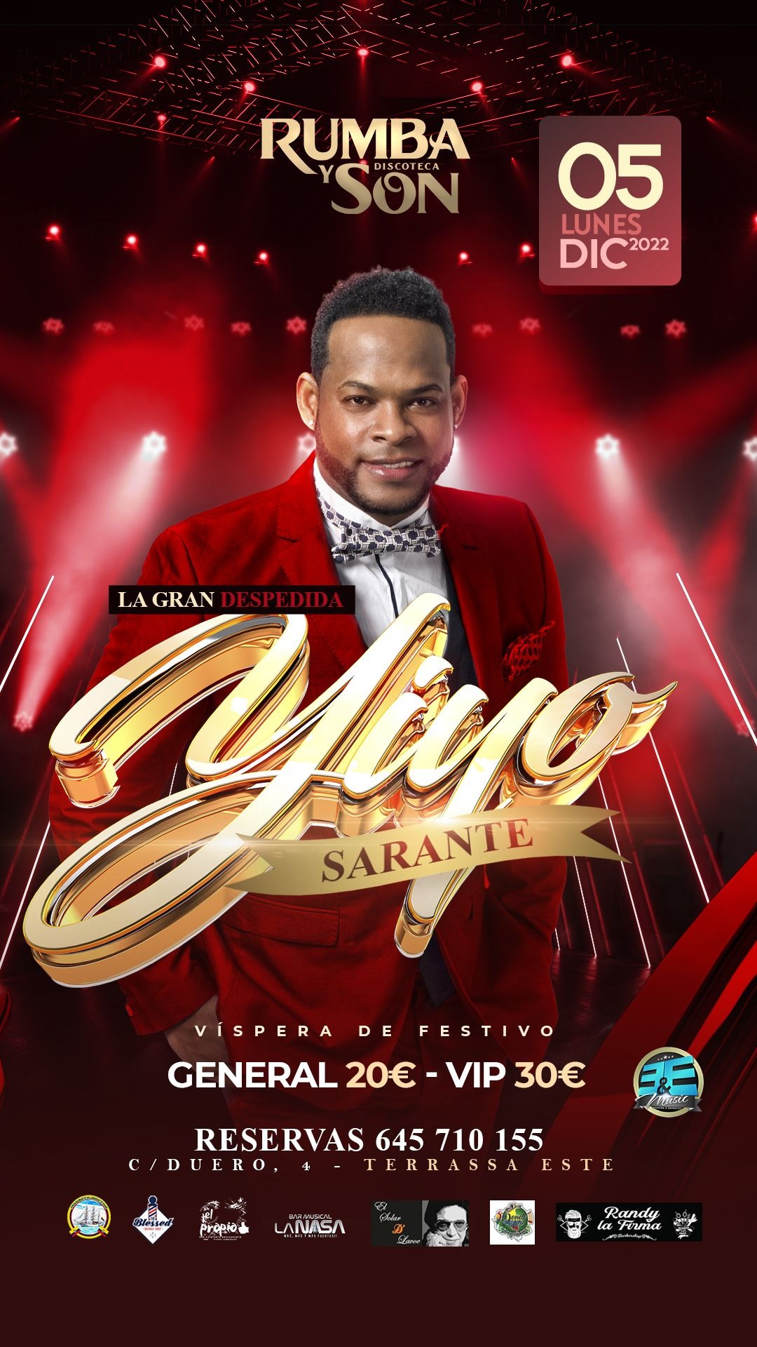 Nightlife Barcelona La Gran Despedida Yiyo Sarante Tickets, guestlists ...