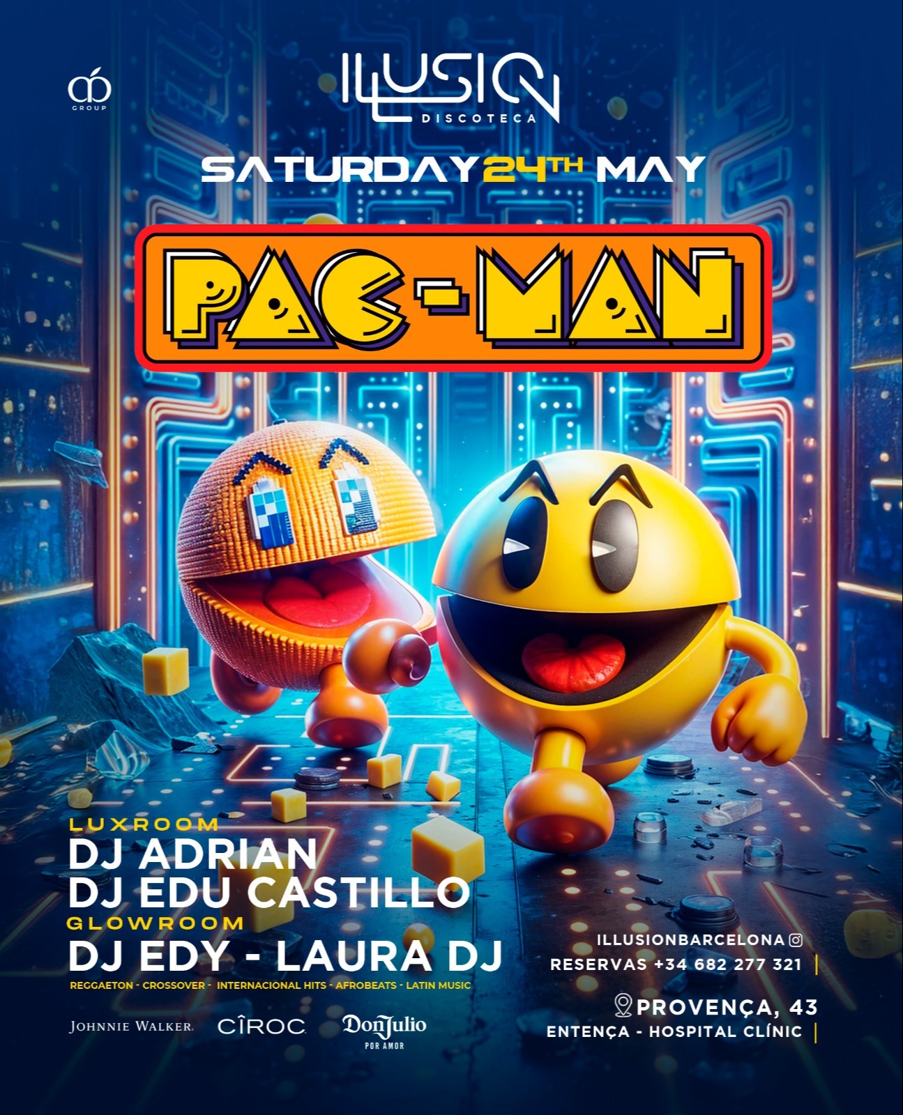 Illusion Pac-man Entradas, listas de invitados y mesas VIP en Illusion ...