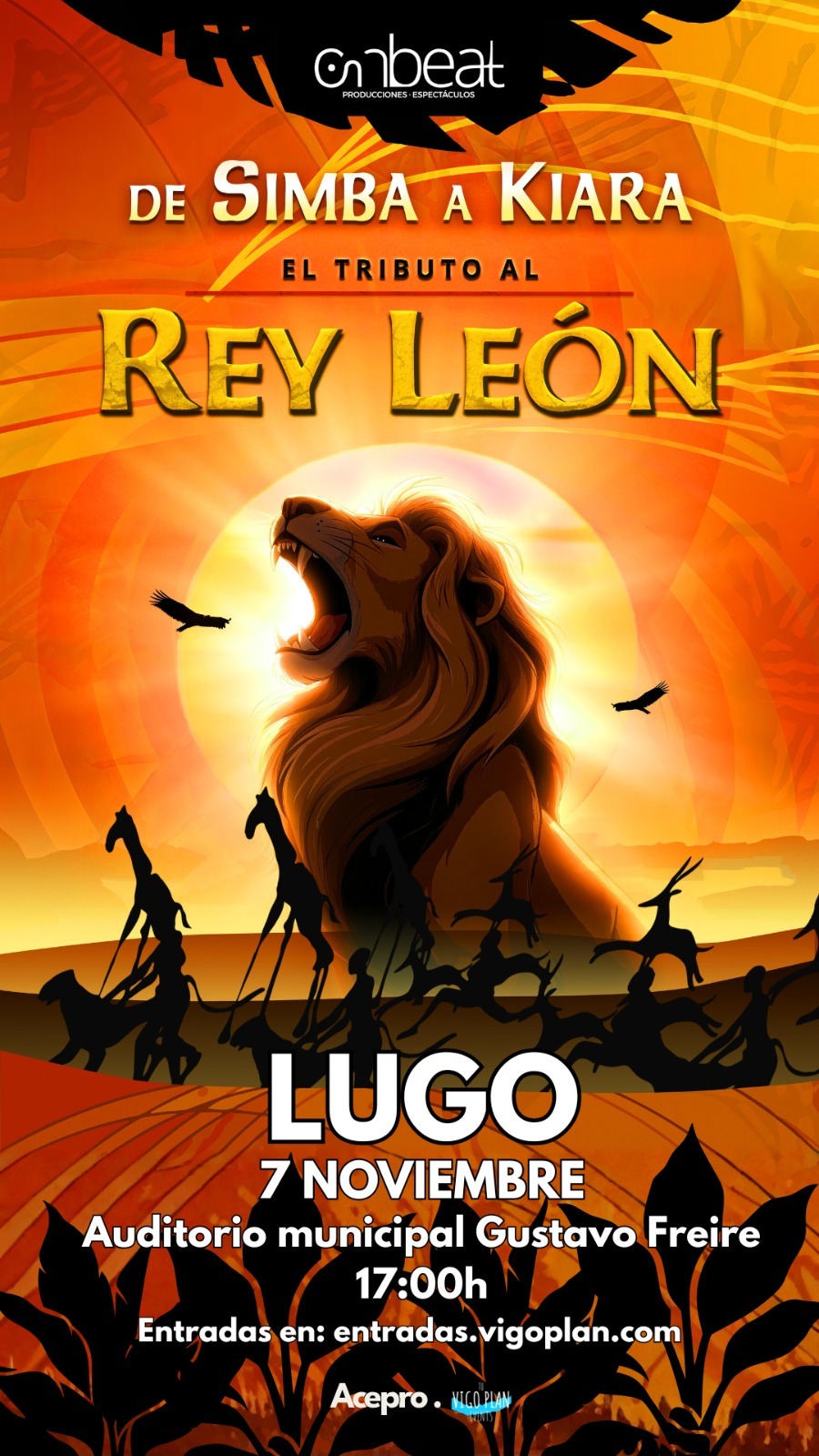 Tu Vigo Plan De Kiara A Simba - Tributo Al Rey León Entradas, listas de ...
